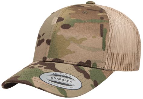 Yupoong 6606mc Multicam Camo Retro Trucker Hat Mesh Back Yp Classics Star Hats And Embroidery