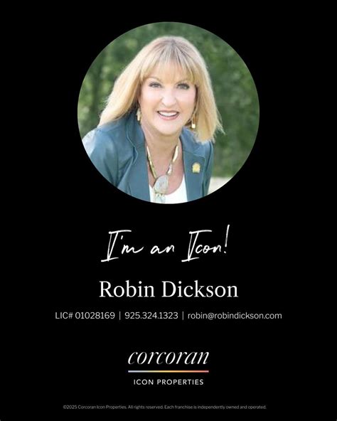 Super Excited To Share Some Big News 🗞️ Robin Dickson Is Officially The Newest Corcoran Icon And