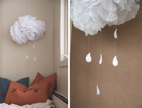 DIY Tissue Paper Rain Cloud Diy Clouds Ceiling Diy Clouds Cloud Decoration