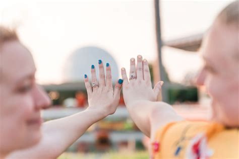Orlando Same Sex Engagement Photography Epcot Disney