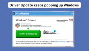 Driver Update Keeps Popping Up Windows