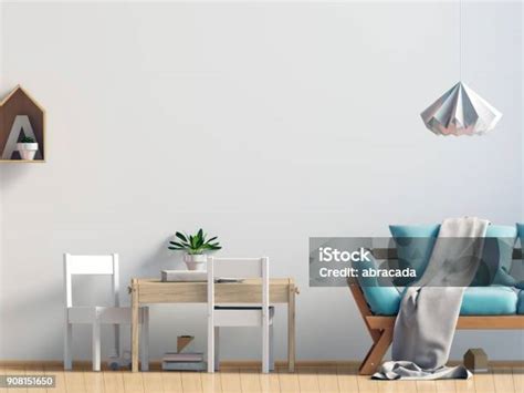 파스텔 아이 방 놀이방입니다 현대적인 스타일입니다 3d 그림입니다 벽을 모의 가구에 대한 스톡 사진 및 기타 이미지 가구 가정용 장비 가정의 방 Istock
