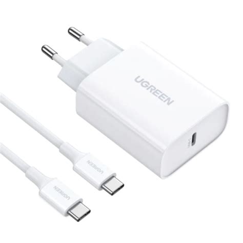 Bộ Sạc Nhanh Usb C Và Cáp 2m Ugreen 90472 Cd127 Màu Trắng Công Suất