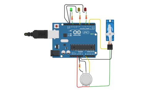 Circuit Design Gas Sensor Mq2 Tinkercad