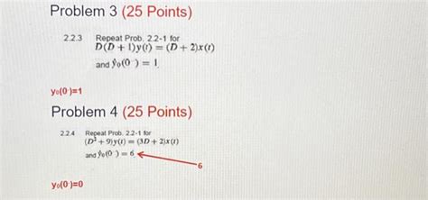 Solved Problem 3 25 Points 223 Repeat Prob 22 1 For