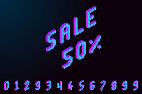 대담한 다채로운 아이소메트릭 픽셀 3d 숫자 컴퓨터 글자에 대한 스톡 벡터 아트 및 기타 이미지 컴퓨터 글자 3차원 형태 8 Istock