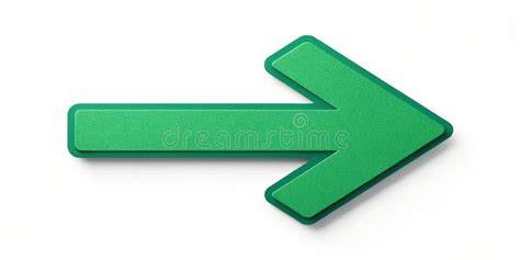 Green Arrow Right 3d Render Direction Sign Guidance Arrow Icon Green Indicator Arrow