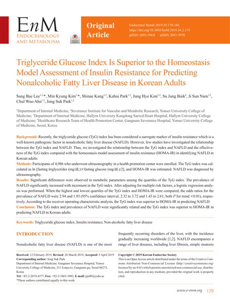 Pdf Triglyceride Glucose Index Is Superior To The Homeostasis Model