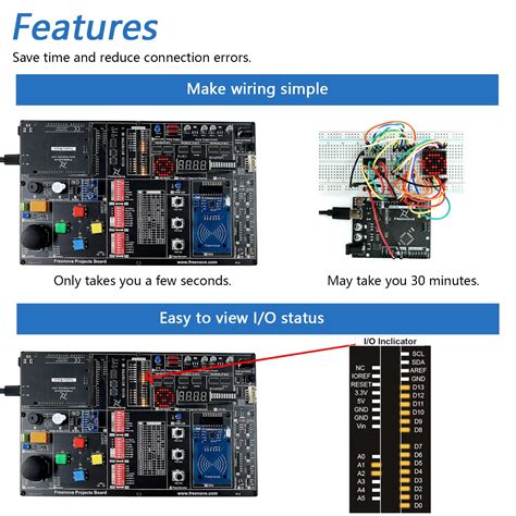 Freenove Projects Kit With Board V4 Compatible With Arduino Ide