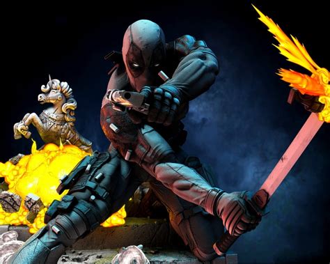 Deadpool 3d Prİnt Model Etsy