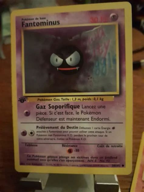 CARTE POKEMON FANTOMINUS Commune Set De Base EDITION Wizards FR NEUF EUR PicClick FR