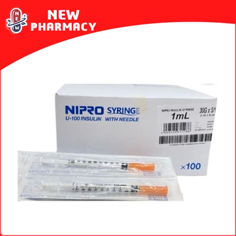Nipro Syringe U 100 Insulin With Needle 30g X 8mm 1 Box 100s Shopee Malaysia Nipro Syringe U 100 Insulin With Needle 30g X 8mm 1 Box 100s Shopee Malaysia