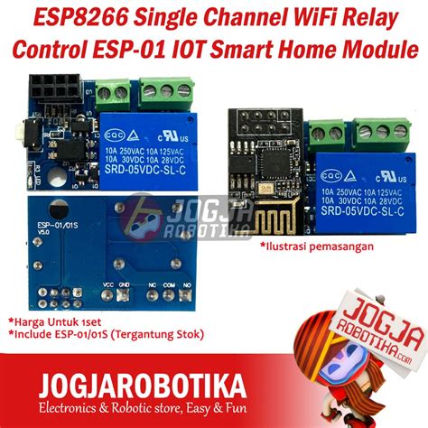 Jual ESP8266 Single Channel WiFi Relay Control ESP 01 IOT Smart Home Module Shopee Indonesia