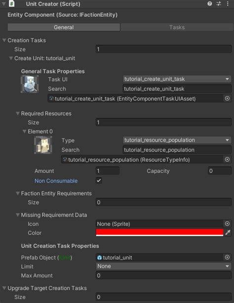 Use Capacity Resource Unity RTS Engine Documentation