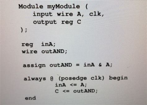 Solved Question 1 Consider The Verilog Module Presented Chegg Com