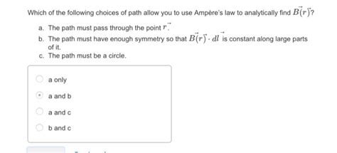 Solved Which Of The Following Choices Of Path Allow You To Chegg
