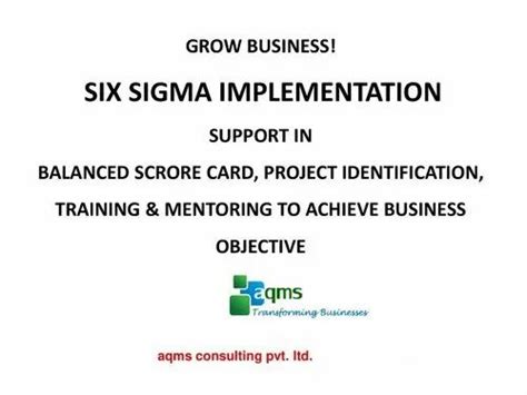 Six Sigma Implementation At ₹ 25000day In Noida Id 23381352962