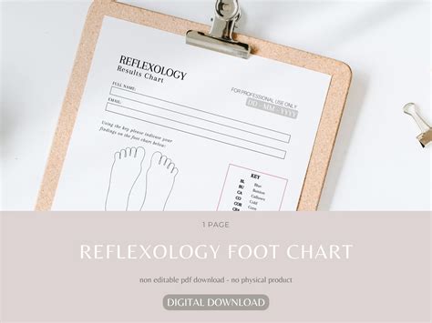 Foot Reflexology Chart Pdf Printable Etsy My Xxx Hot Girl