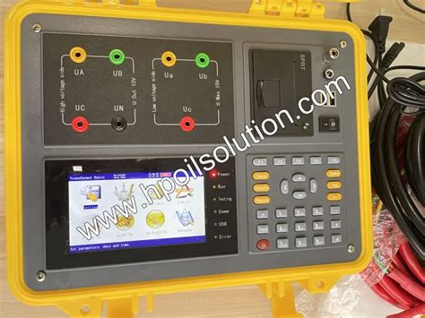 Three Phase Ttr Meter Transformer Turn Ratio Tester
