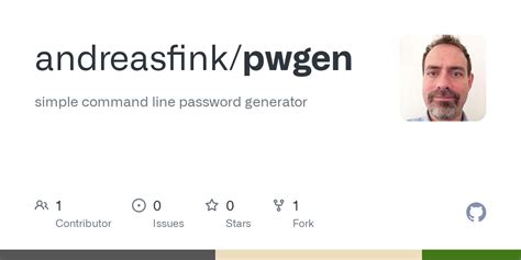 Github Andreasfinkpwgen Simple Command Line Password Generator