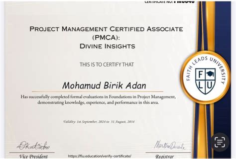 I Am Thrilled To Have Finally Completed My Project Management Certified