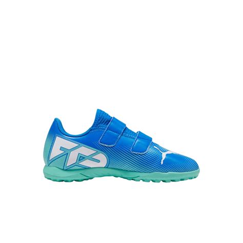 Jr 푸마 퓨쳐 7 플레이 Tt 하이퍼링크 블루 민트 Puma Kream