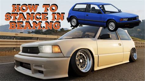 How To Make The Lowest Stance Cars In Beamng Mods Youtube