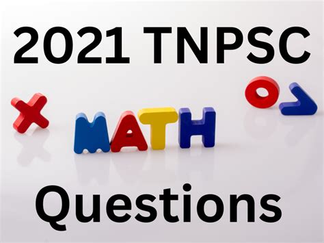 2021 Tnpsc Maths Questions With Easy Explanation In Tamil And English