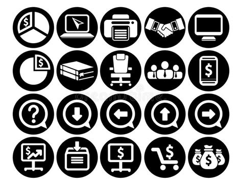 Cms Content Management System Web Design Icons Stock Vector