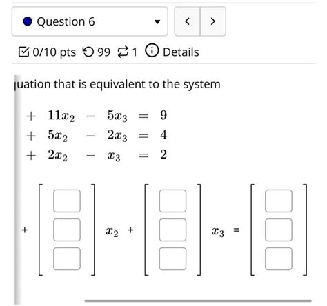 Solved Write A Vector Equation That Is Equivalent To The Chegg Com