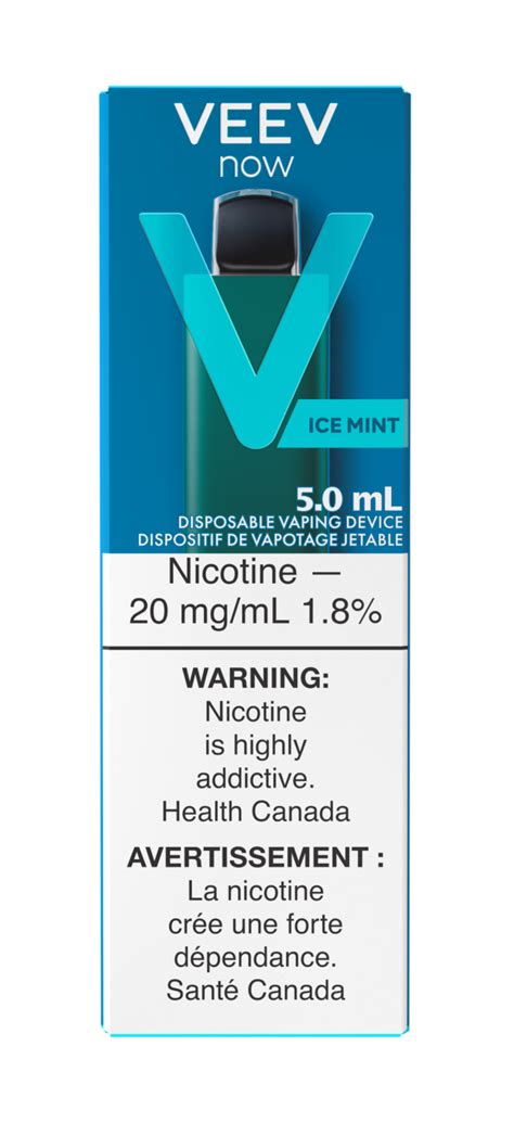 Veev Now Ice Mint 5ml Up In Sky Cannabis And Tobacconist