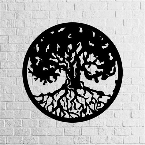 Tree Of Life DXF Tree Of Life Svg Scaled DXF File Wall Art File Family Tree Svg Instant
