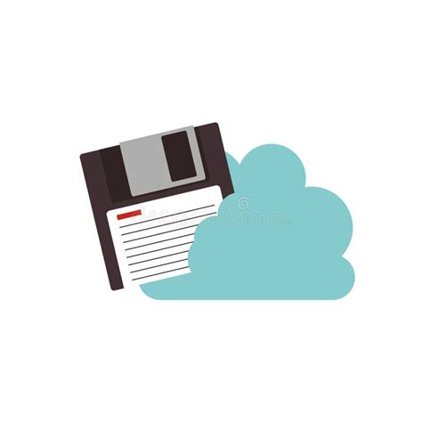 Isolated Cloud Computing Design Stock Illustration Illustration Of