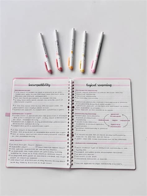 Pink Study Notes Aesthetic Inspiration Motivation Revision Notes Study Notes Study Planner