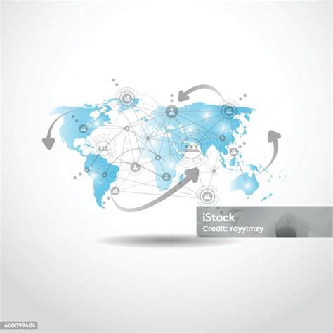 세계 지도 포인트 선 조성 국제 글로벌 글로벌 네트워크 연결을 나타내는 의미 0명에 대한 스톡 벡터 아트 및 기타 이미지 0