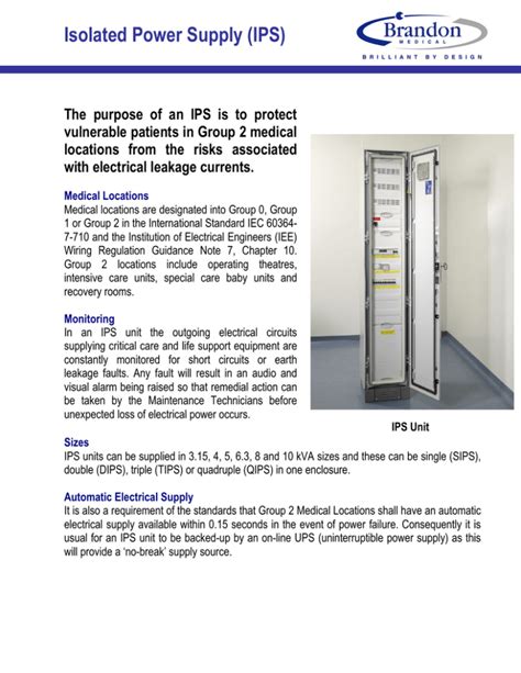 Isolated Power Supply Ips