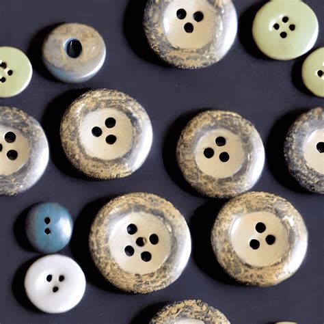 Vintage Button Cluster Graphic · Creative Fabrica