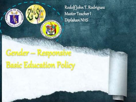 Gender Responsive Basic Education Policy Pptx