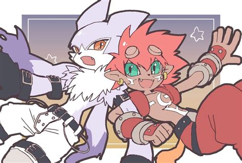 Flamon And Strabimon Digimon Drawn By Meganenadore Danbooru