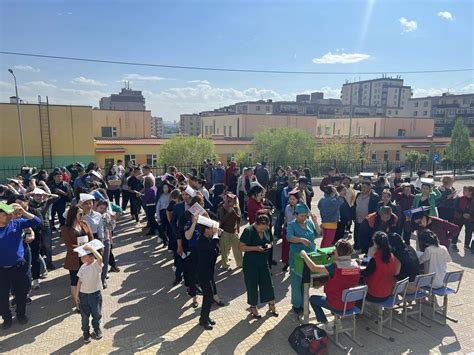 Улсын хэмжээнд зарласан гамшгаас сэргийлэх сургуулилтын зөвлөмжийн дагуу өнөөдөр 14 00 цагт