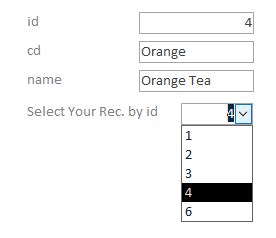 Vba Ms Access Updating Bound Form Via Combo Box Stack Overflow