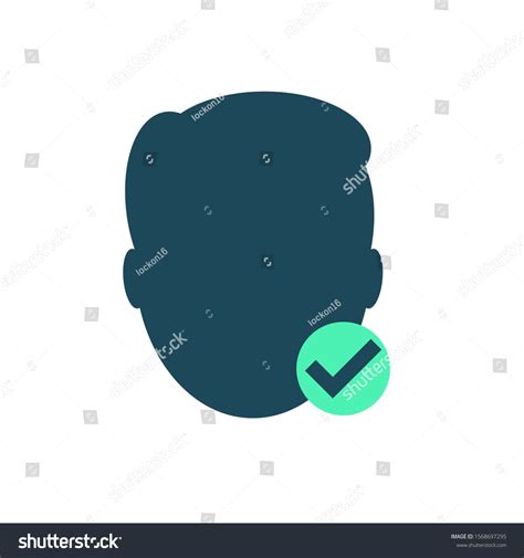 Face Recognition Check Markcyber Security Concept Stock Vector Royalty Free 1568697295
