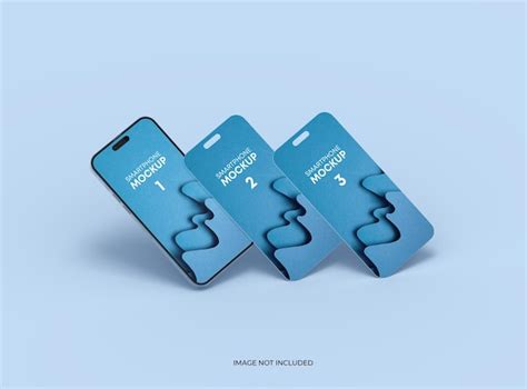 Phone 14 Pro 모형 및 일부 분리된 화면 플로팅 Ui Ux 앱 개념 3d 렌더링 프리미엄 Psd 파일