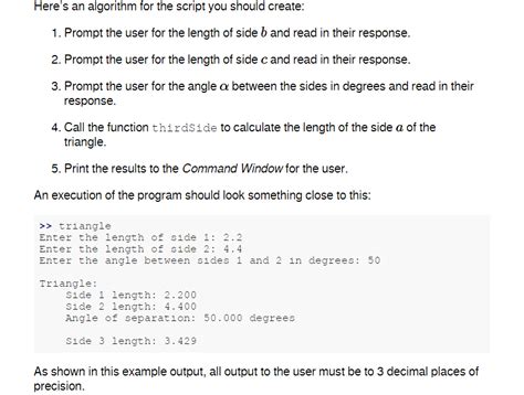 Solved Here S An Algorithm For The Script You Should Create Chegg Com
