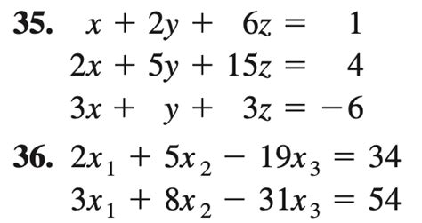Solved Solve The System Using Either Gaussian Elimination