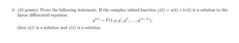 Solved Points Prove The Following Statement If The Chegg
