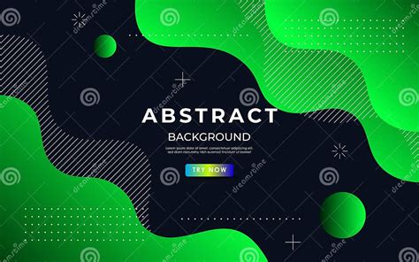 Minimal Green Abstract Geometric Fluid Dynamic Wavy Shape Composition Wavy Background Stock