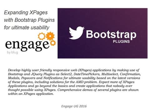 engage expanding xpages with bootstrap plugins for ultimate usability