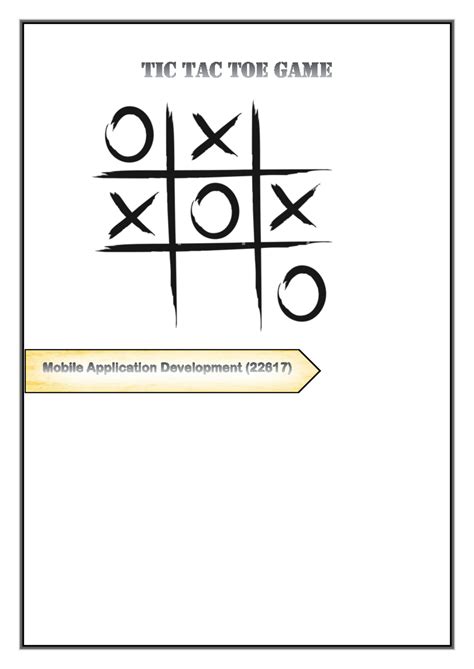 Tic Tac Toe Game In Mobile Application Development 22617 Tic Tac