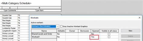 Two Secrets About Revit Schedules Closed Worksets And Highlight In Model What Revit Wants